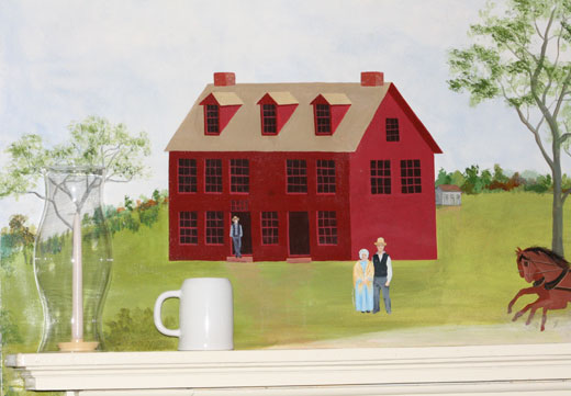 Red Murals at Historic Village – Leora Wenger